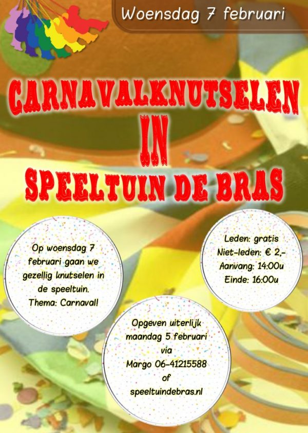 Carnavalknutselen | Speeltuin de Bras